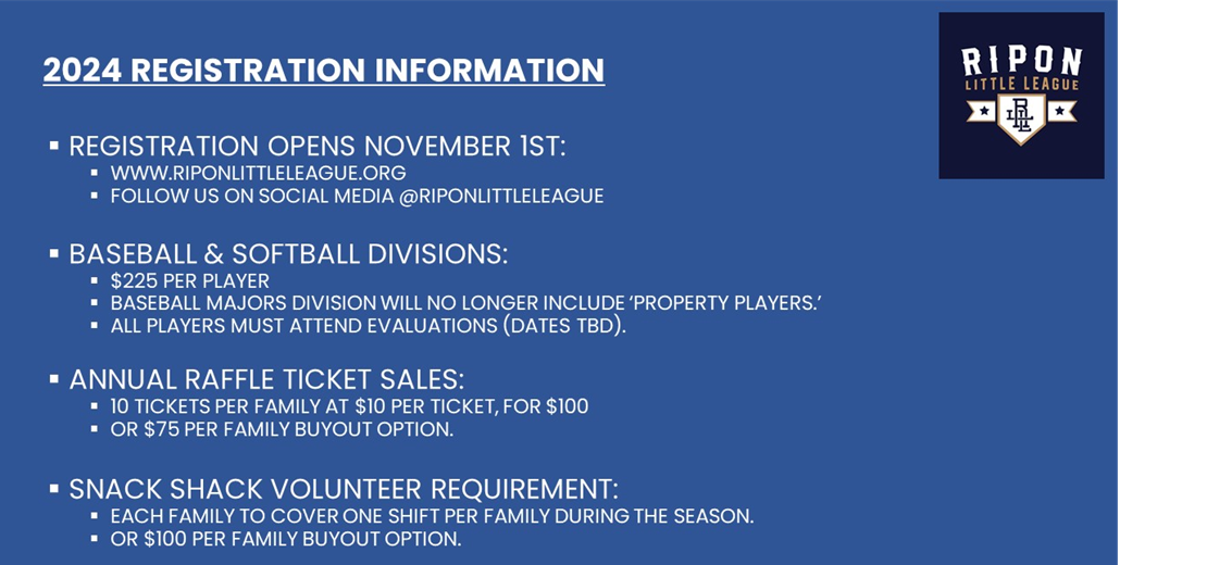 Ripon Little League > Home